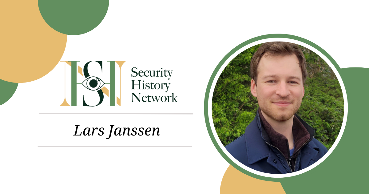 Welcome: Lars Janssen – The Security History Network
